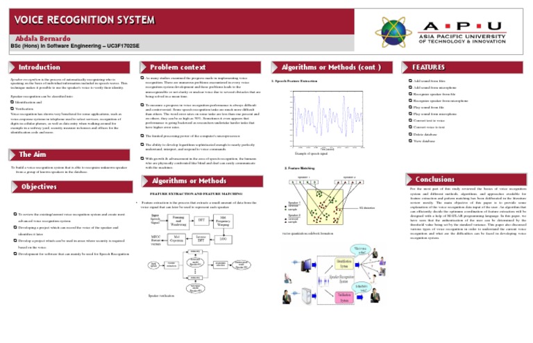 Fyp Final Poster | PDF | Speech Recognition | Areas Of Computer Science