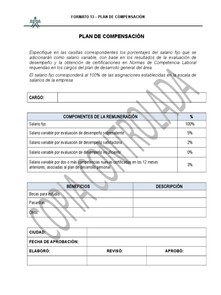 Plan de Compensación y Beneficios Laborales | PDF