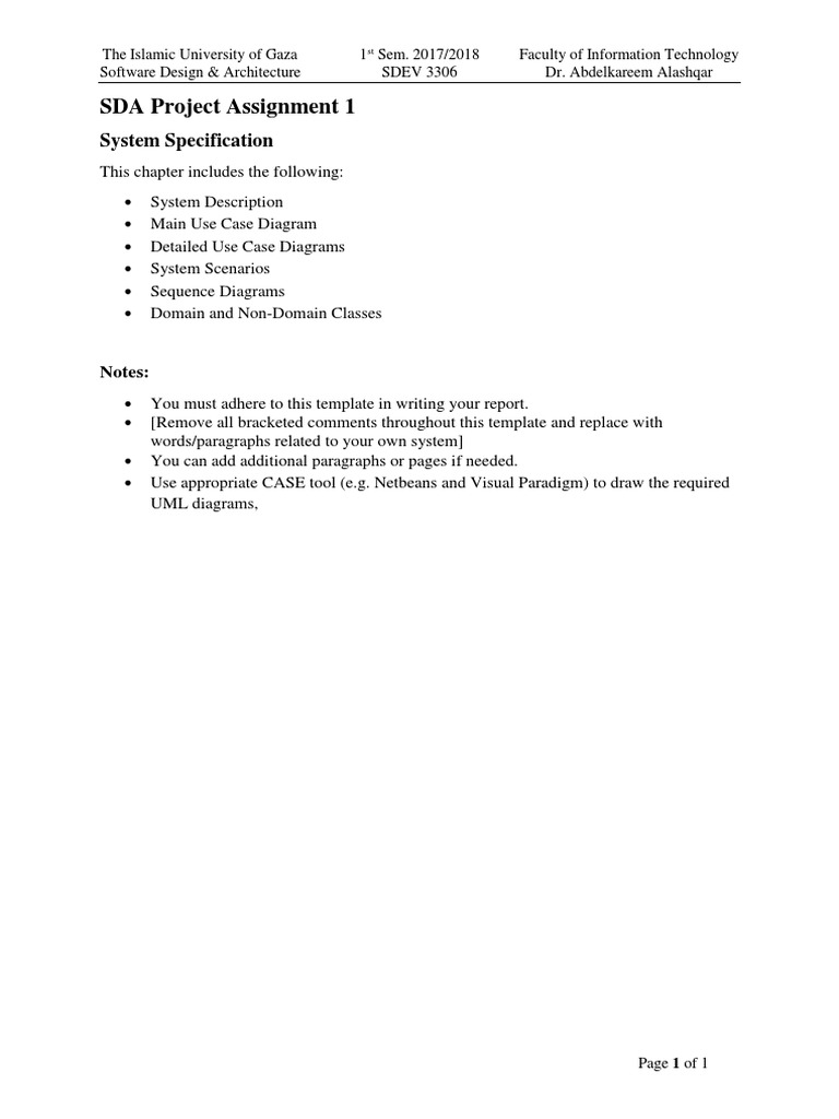 SDA Assignment 1 | Download Free PDF | Use Case | Computing