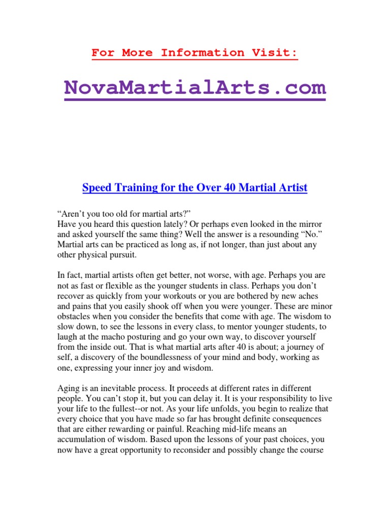 The Ultimate Martial Arts Guide For Training | PDF
