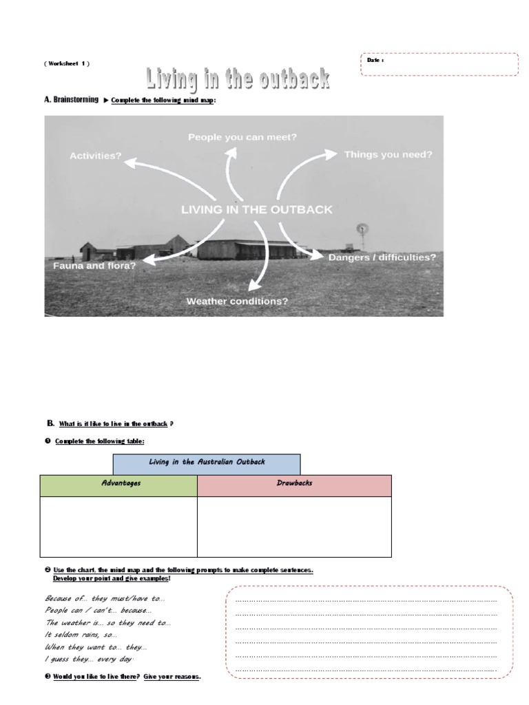 Living in The Outback Student | PDF