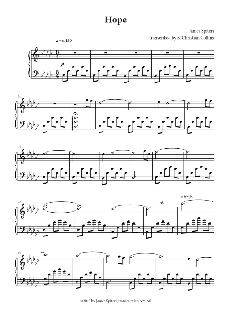 James Spiteri - Hope | PDF