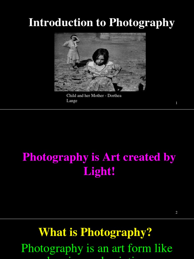 Introduction To Photography | PDF | Portrait Photography | Photograph