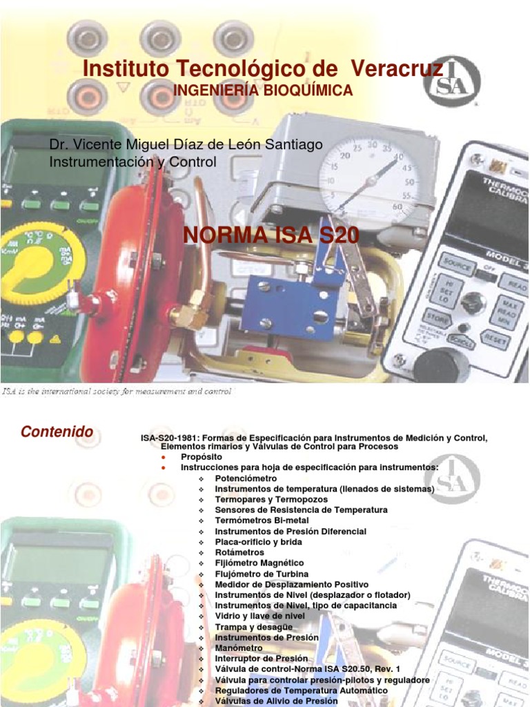 Norma ISA S20 PDF | PDF | Solenoide | Par termoeléctrico