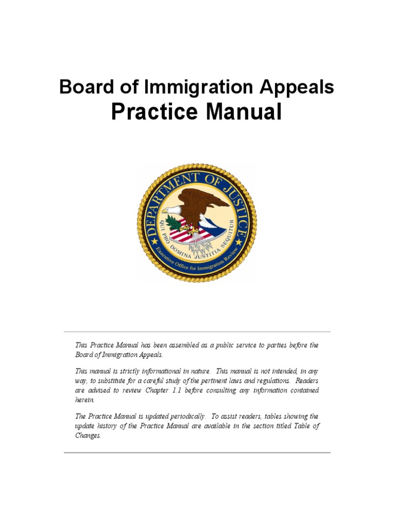 Bia Practice Manual Fy 2017 | PDF | Precedent | Procedures Of The ...