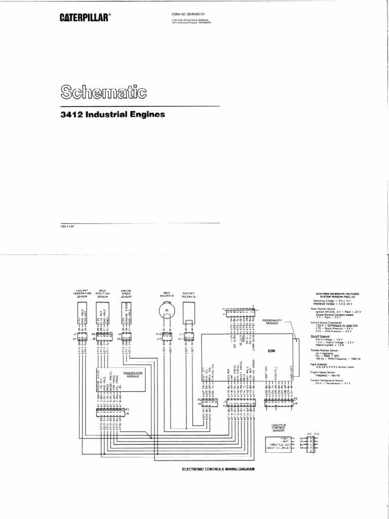 Caterpillar 3412 Engine Wiring Manual | PDF | Systems Engineering ...