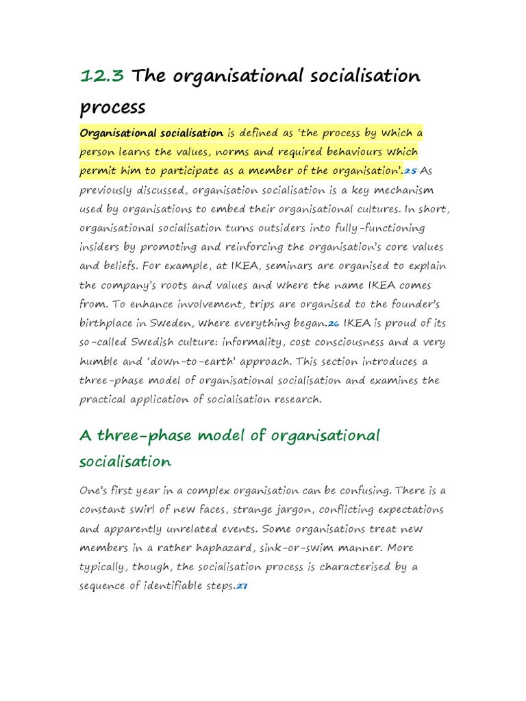The Organizational Socialization Process | PDF | Socialization | Employment