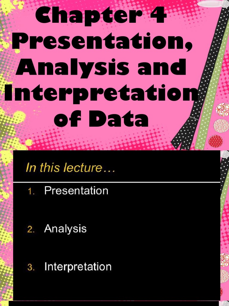 Presentation Analysis and Interpretation of Data | PDF