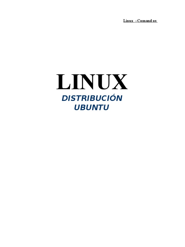 Linux Comandos | PDF | Archivo de computadora | Distribución de Linux
