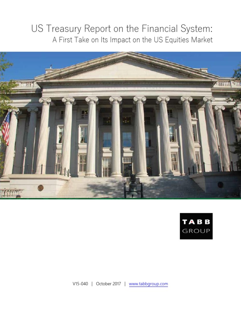 US Treasury Report on the Financial System_10.9 | Order (Exchange ...