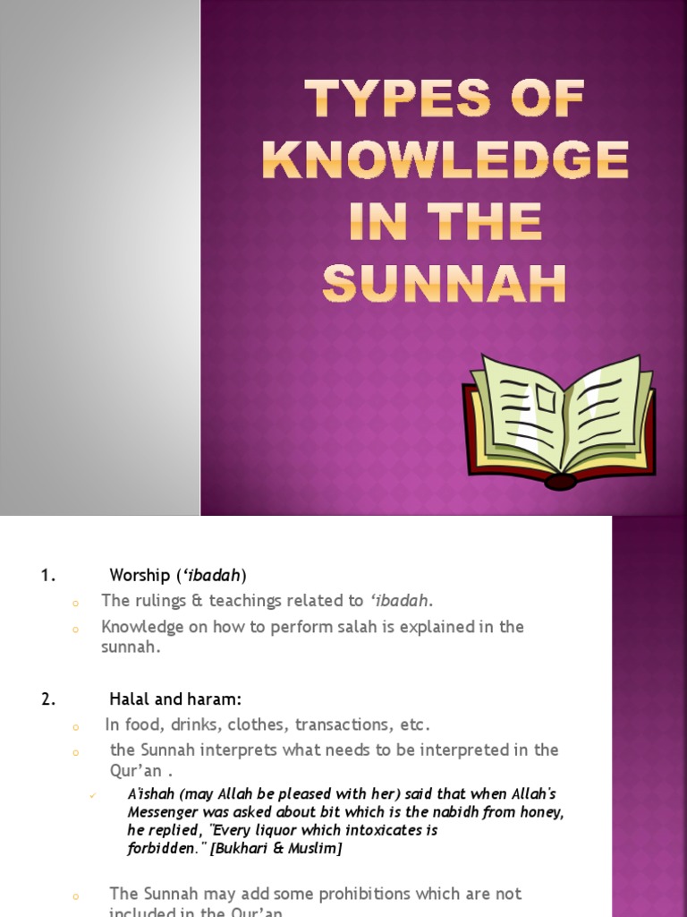 Types of Knowledge in The Sunnah | Download Free PDF | Muhammad | Quran