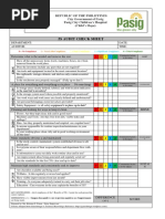 7S Housekeeping Checklist Guide | PDF | Cabinetry | Safety