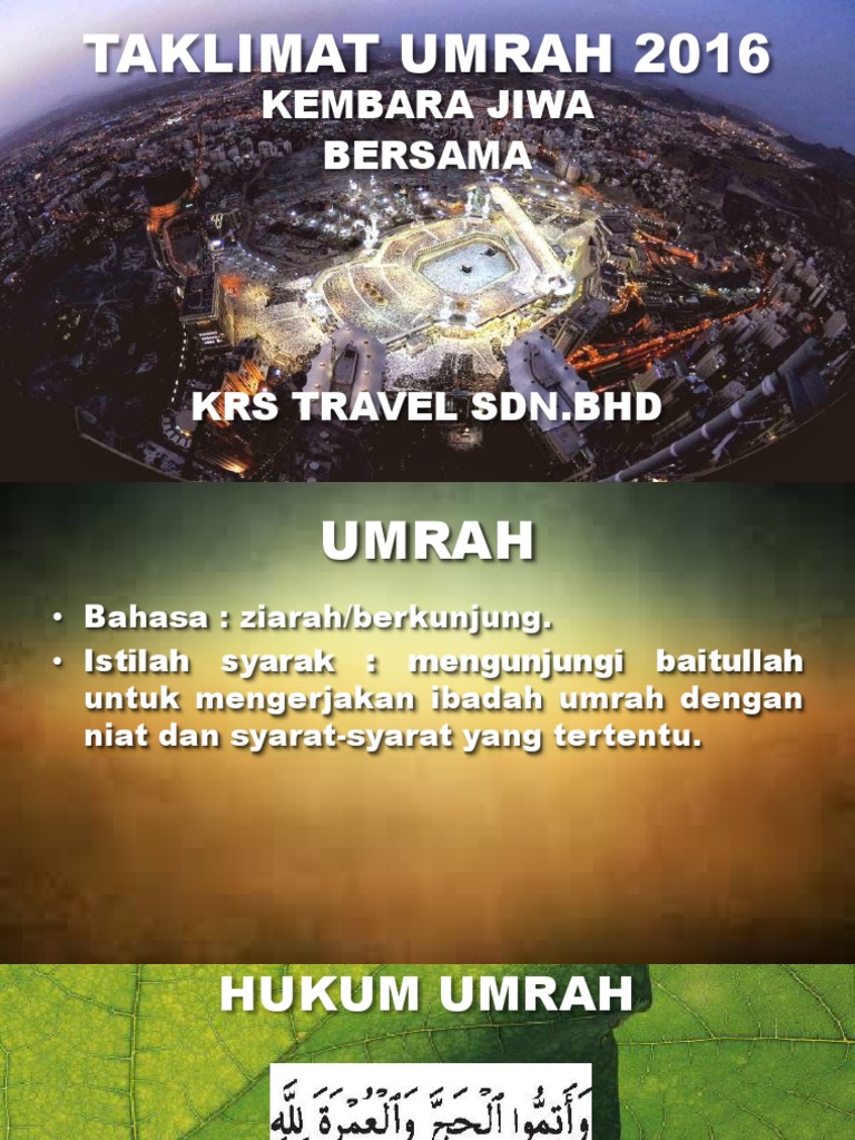 Cara Cara Mengerjakan Umrah | PDF