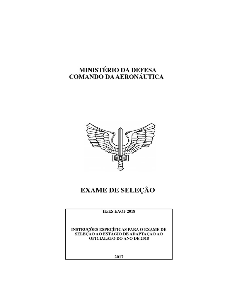 Ie Es Eaof 2018-1 | PDF | Sargento | Oficial (Forças Armadas)