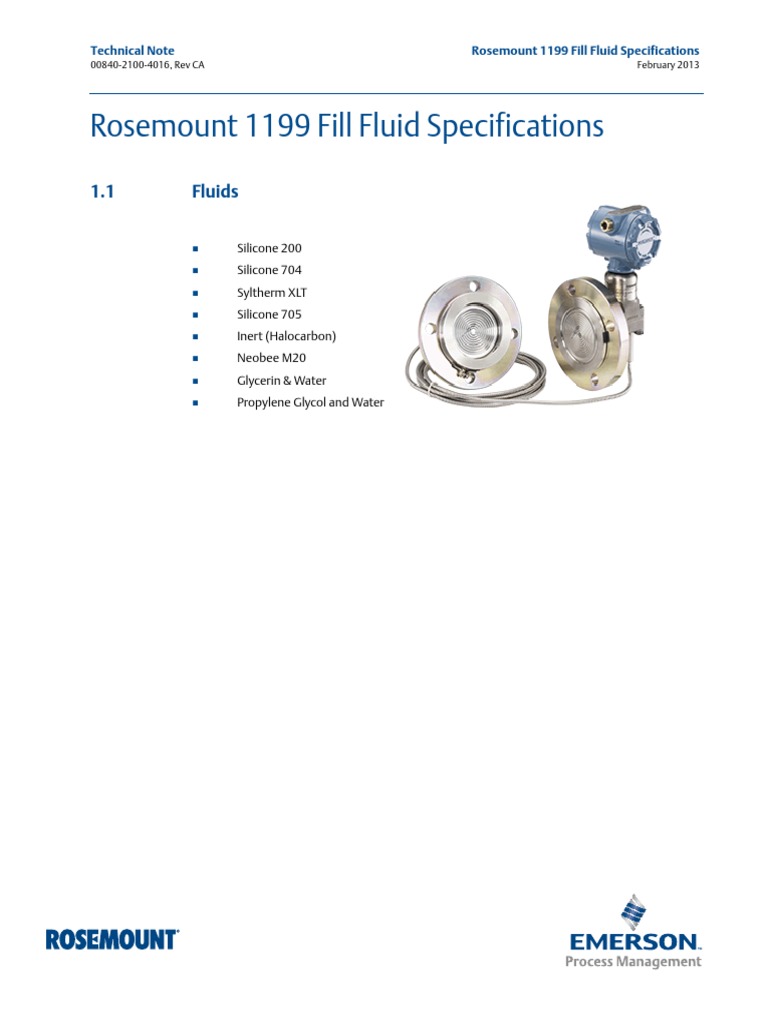 Fill Fluid PDF | PDF | Silicone | Viscosity