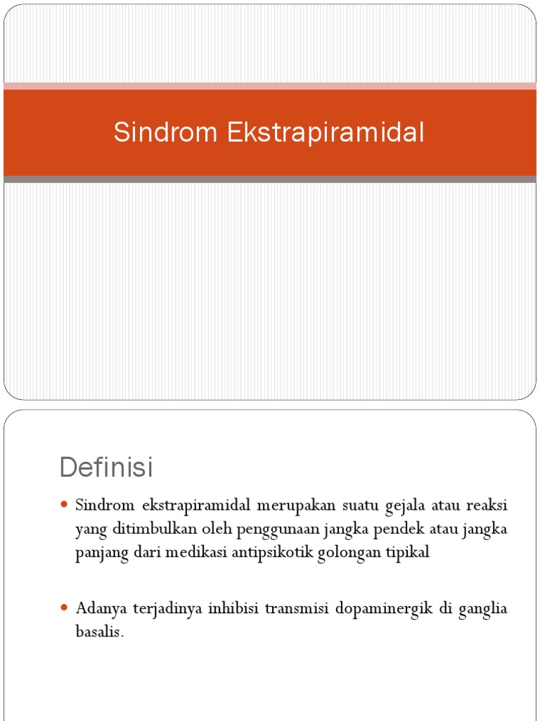 Sindrom Ekstrapiramidal | PDF