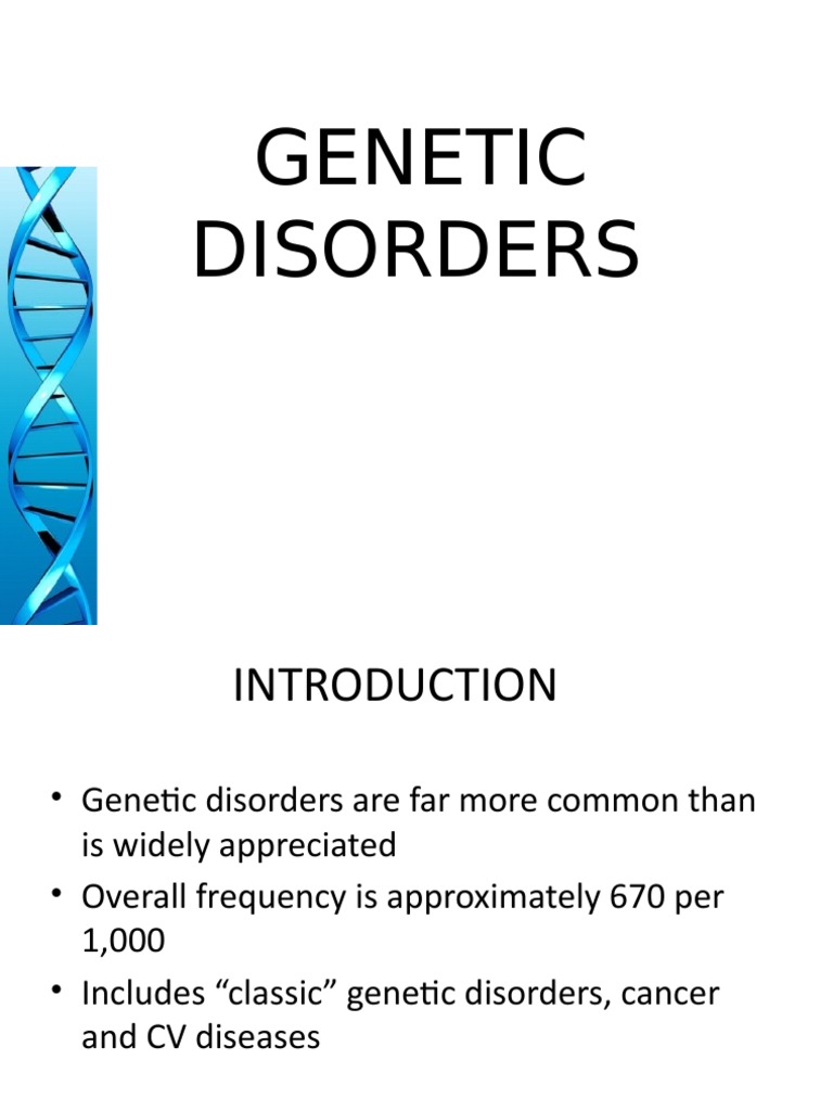 Genetic Disorders | PDF | Genetic Disorder | Dominance (Genetics)