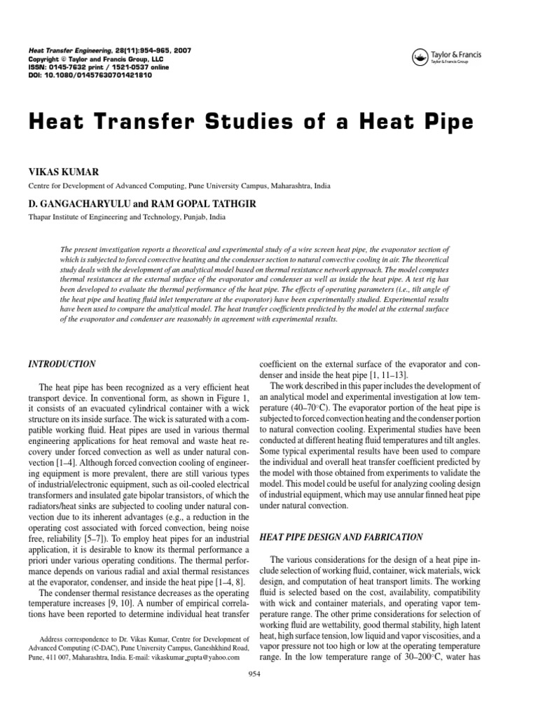 Heat Transfer Studies | PDF | Heat Transfer | Heat