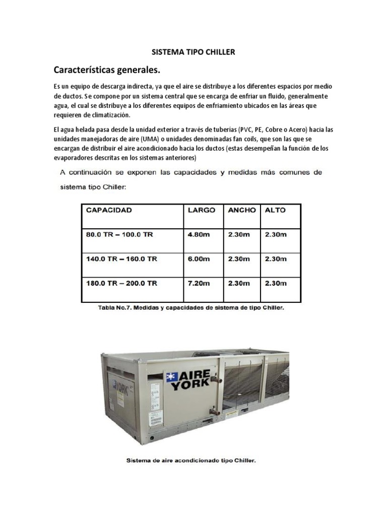 Sistema Tipo Chiller | PDF | Agua | Ingeniería de Edificación