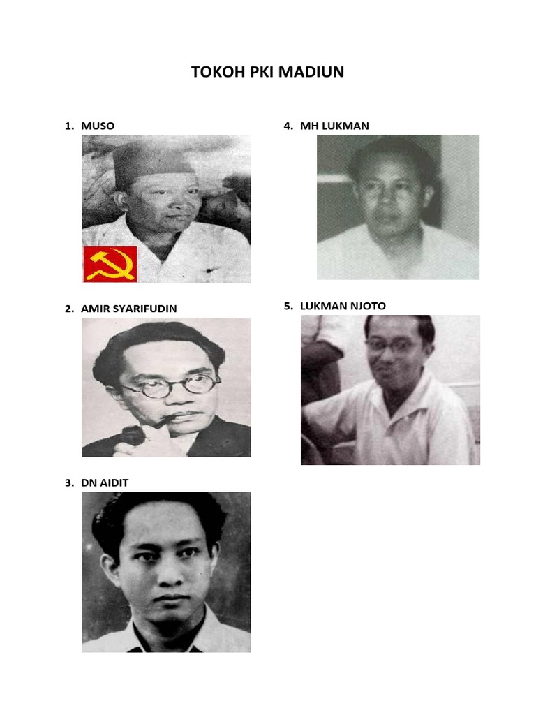 Sejarah - Tokoh Pki Madiun | PDF