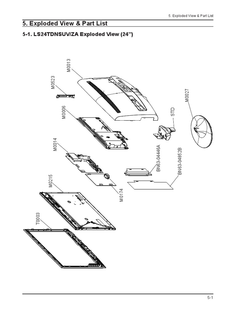 Exploded View & Part List | PDF | Tin | International System Of Units