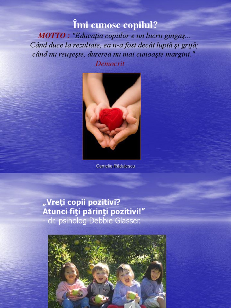 Imi Cunosc Copilul PDF | PDF