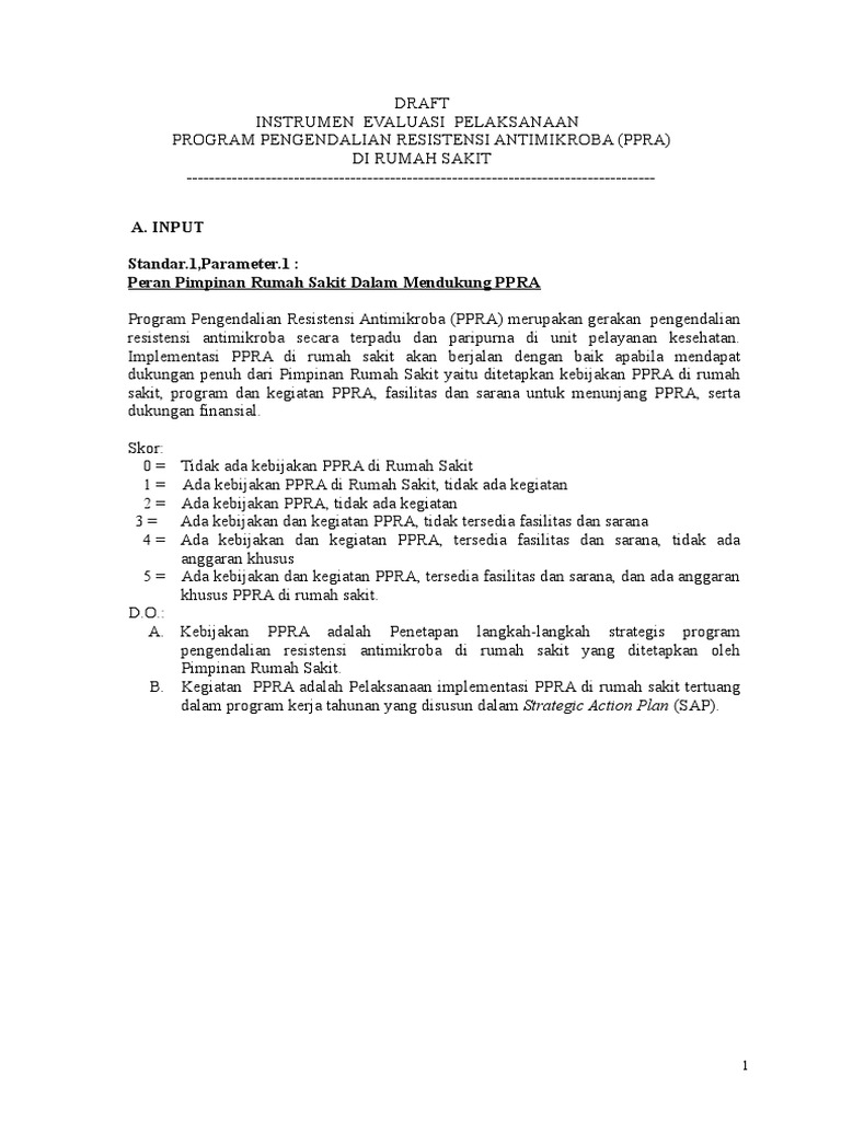 Draft Instrumen Ppra | PDF | Komputer
