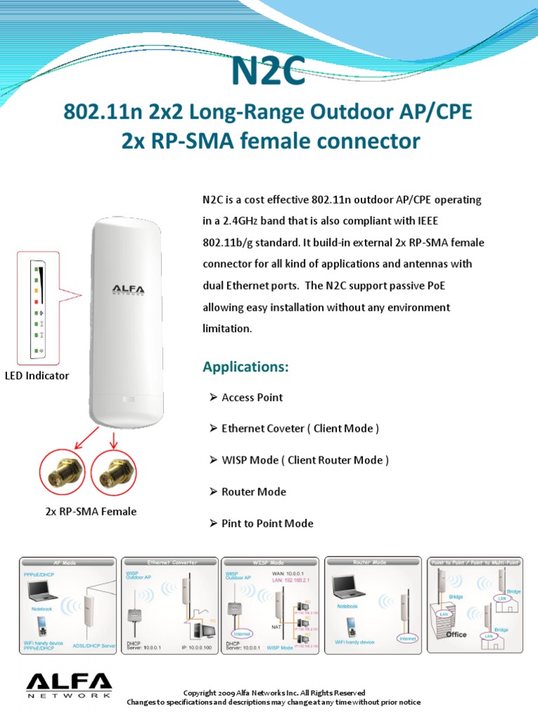 N2C | PDF | Ieee 802.11 | Wireless Access Point