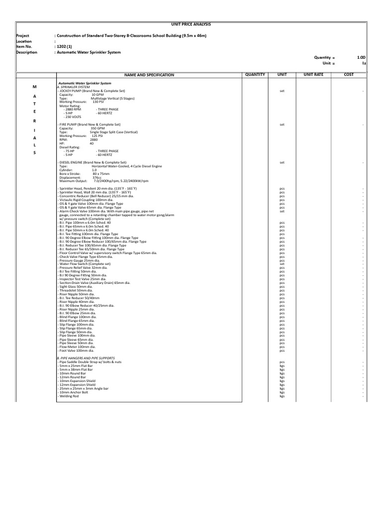 DPWH Price Quotation | PDF | Diesel Engine | Valve