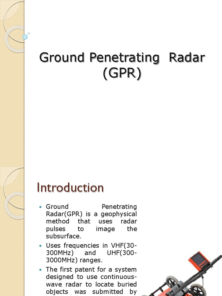 Ground Penetrating Radar | PDF