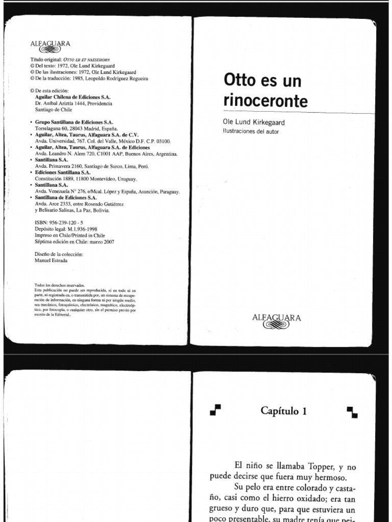 Otto Es Un Rinoceronte | PDF | Naturaleza | Alimentos