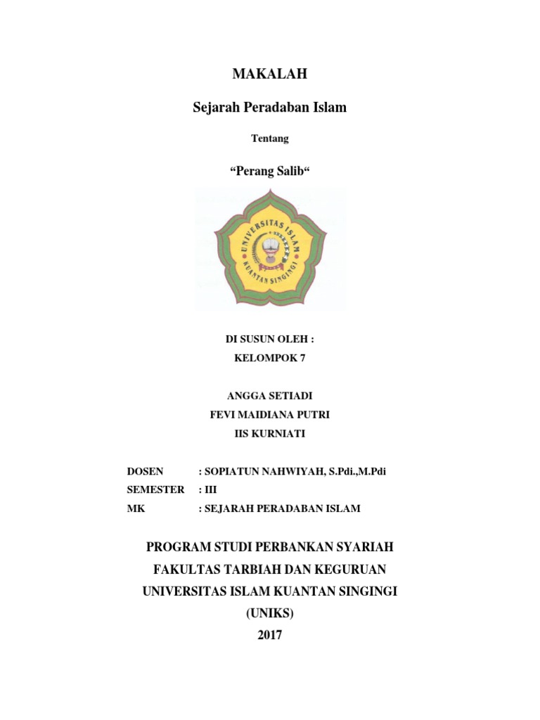 Contoh Cover Dan Daftar Isi | PDF