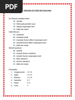 Nilai Tingkat Kesadaran GCS Pada Bayi Dan Anak | PDF