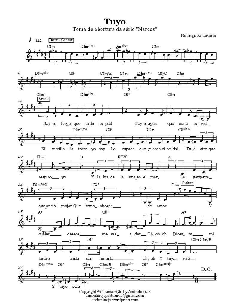 rodrigo-amarante-tuyo2.pdf | Échecs | Divertissement (Général)