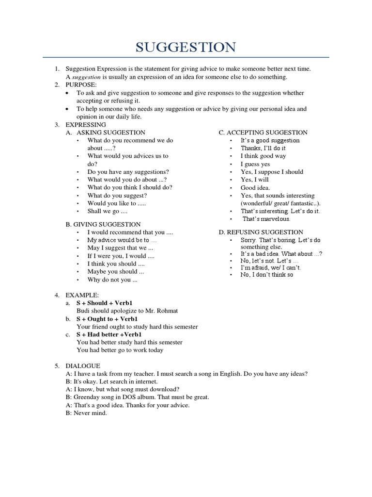 Suggestions and Offers Explained | PDF | Self-Improvement