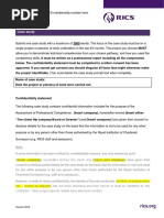 RICS APC Case Study Guide | PDF