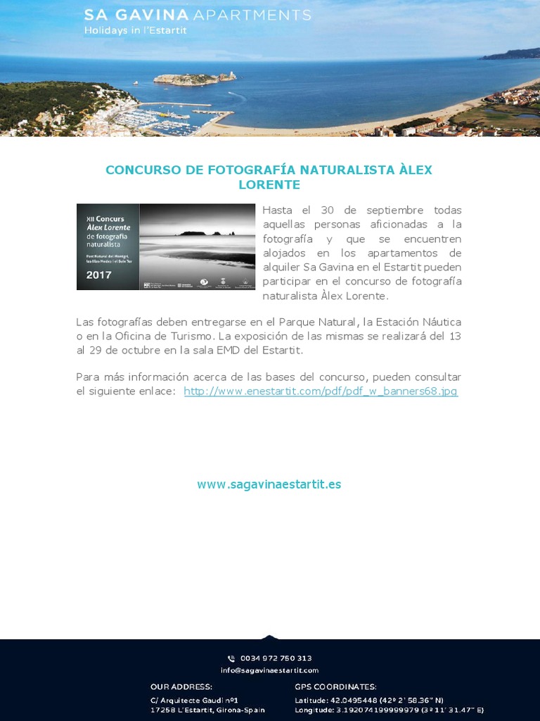 Concurso de Fotografía Naturalista Àlex Lorente | PDF