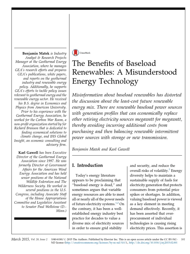 Benefits of Baseload Renewables Explained | PDF | Wind Power ...