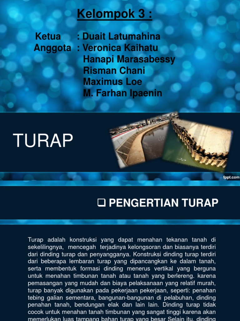 Pengertian dan Jenis-Jenis Turap | PDF