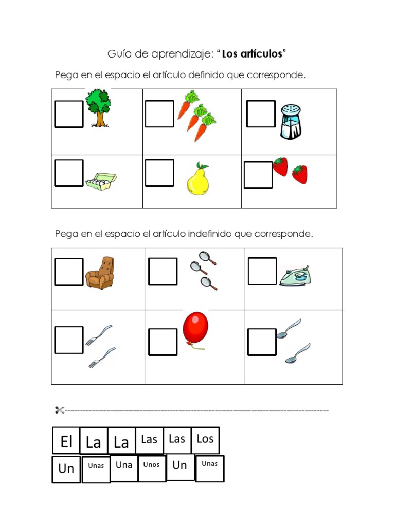 Guía de Aprendizaje-Articulos | PDF