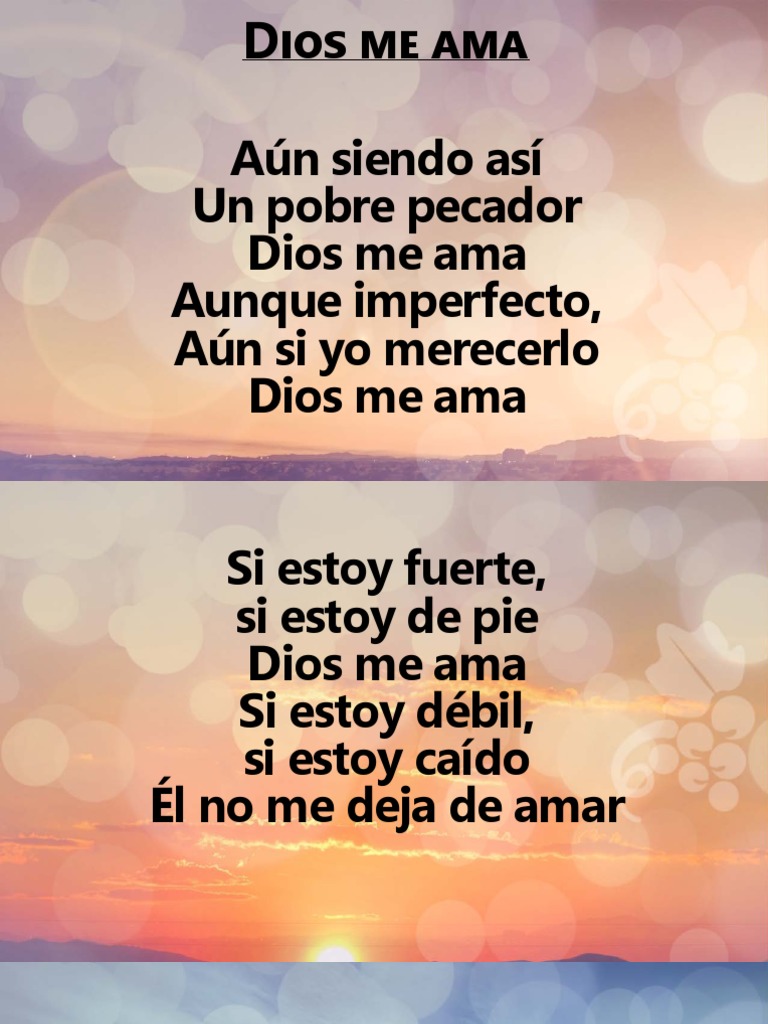 A Dios Me Ama PDF | PDF