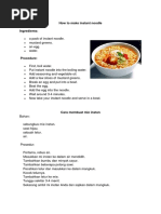 Algoritma Flowchart Membuat Mie Instan | PDF | Memasak, Makanan, & Anggur