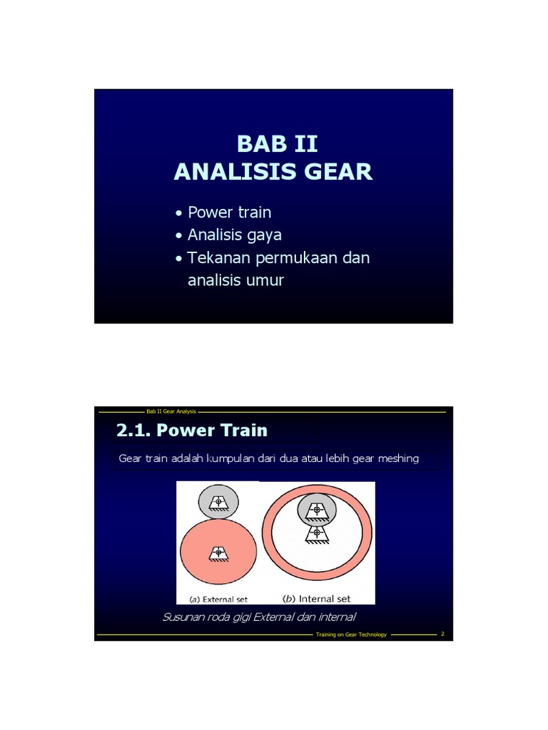 Analisis Gear: Power Train dan Gaya | PDF | Metode & Bahan Ajar | Sains ...
