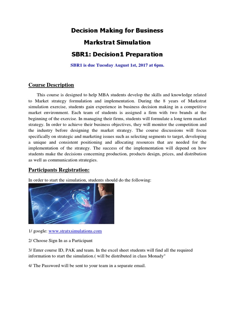 Markstrat Simulation Preparation | PDF | Marketing Strategy | Marketing