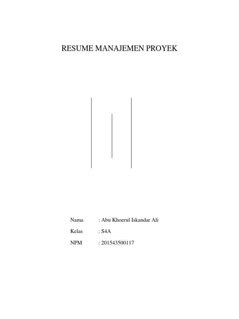 Resume Manajemen Proyek | PDF