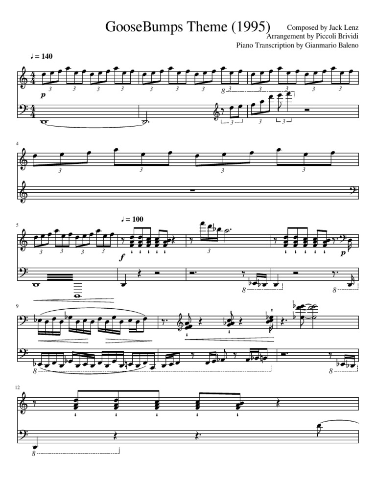 GooseBumps Theme 1995 | Performing Arts | Musical Compositions