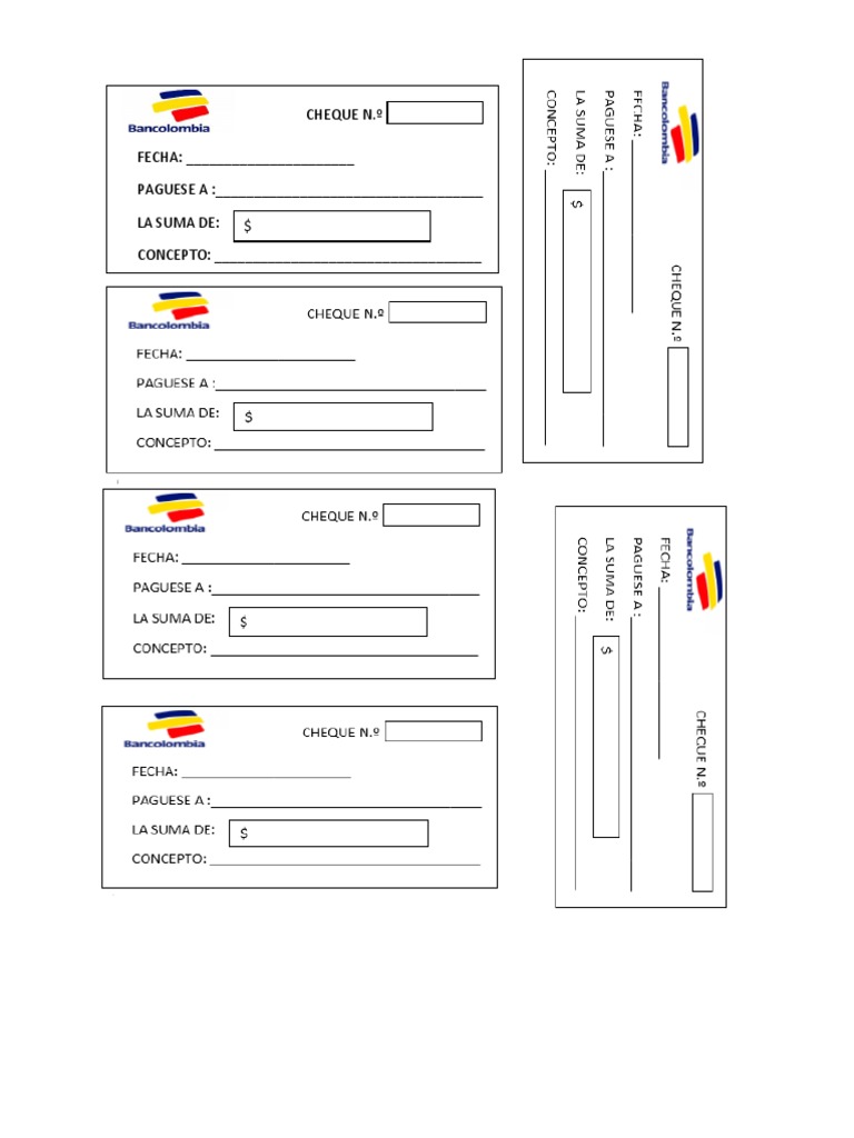 Colillas Cheques | PDF