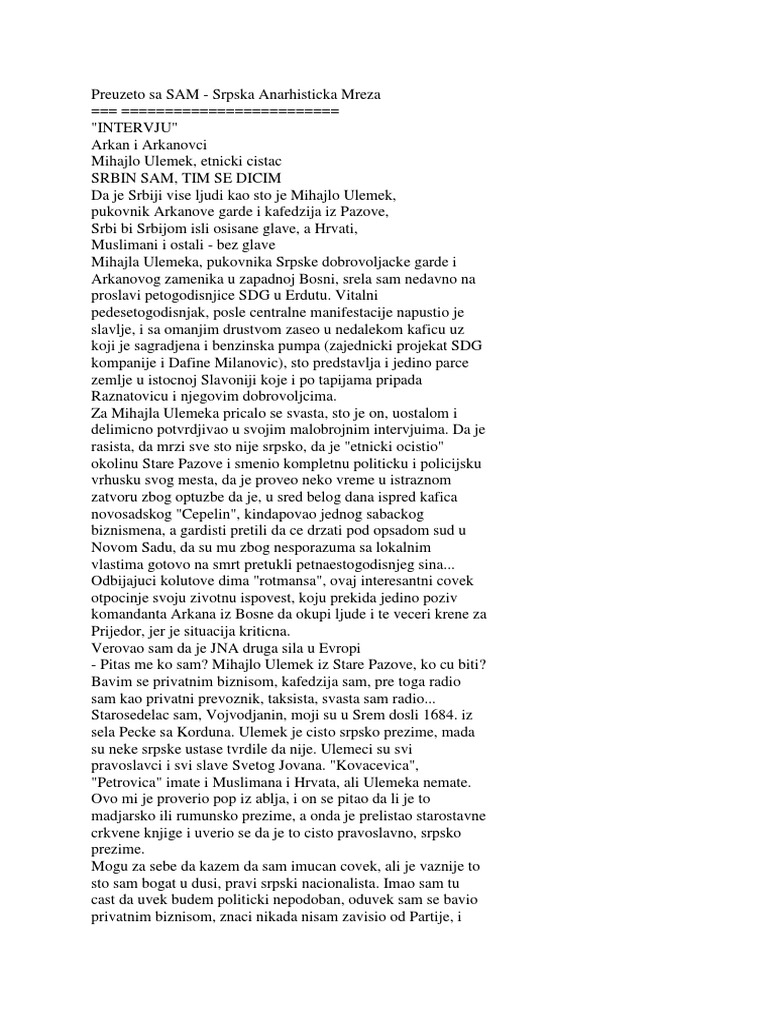 Mihajlo Ulemek | PDF