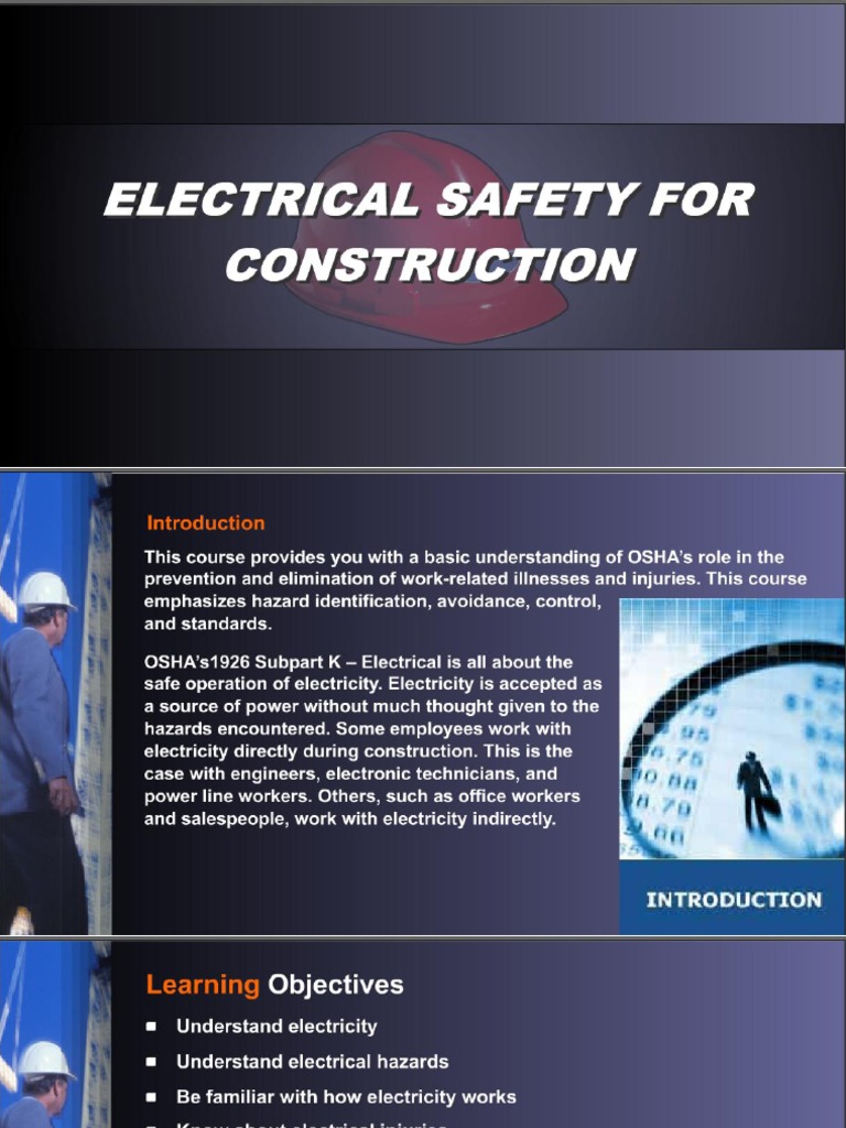 OSHA 10 Slides 06 - Electrical Safety | PDF