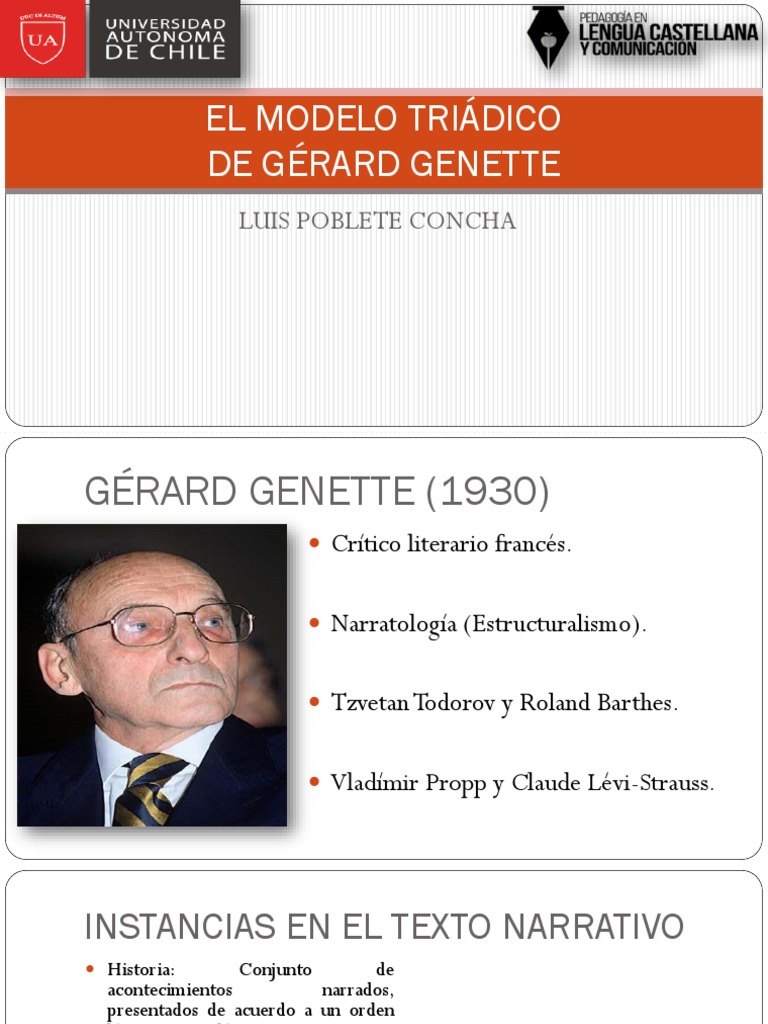 El Modelo Triádico de Gérard Genette | PDF